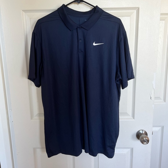 Nike | Shirts | Nike Drifit Golf Polo Navy | Poshmark